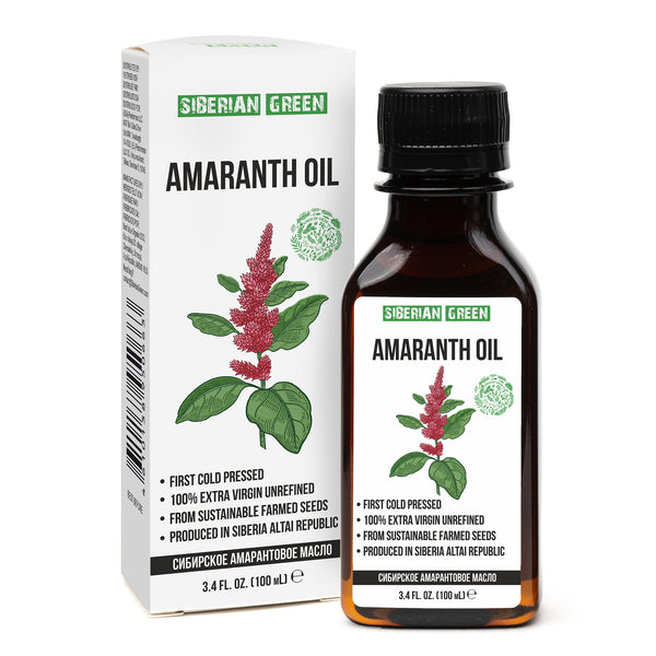 Premium Amaranth Oil – Cold-Pressed, 100ml - siberian-green-eu
