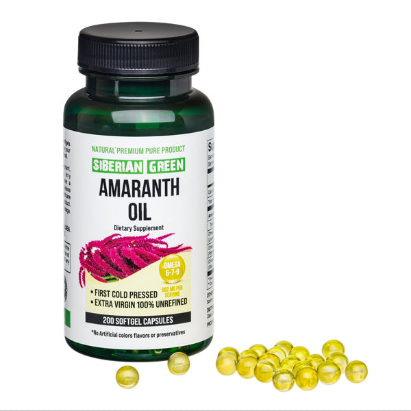Organic Amaranth Oil Capsules – 200 Softgels - siberian-green-eu
